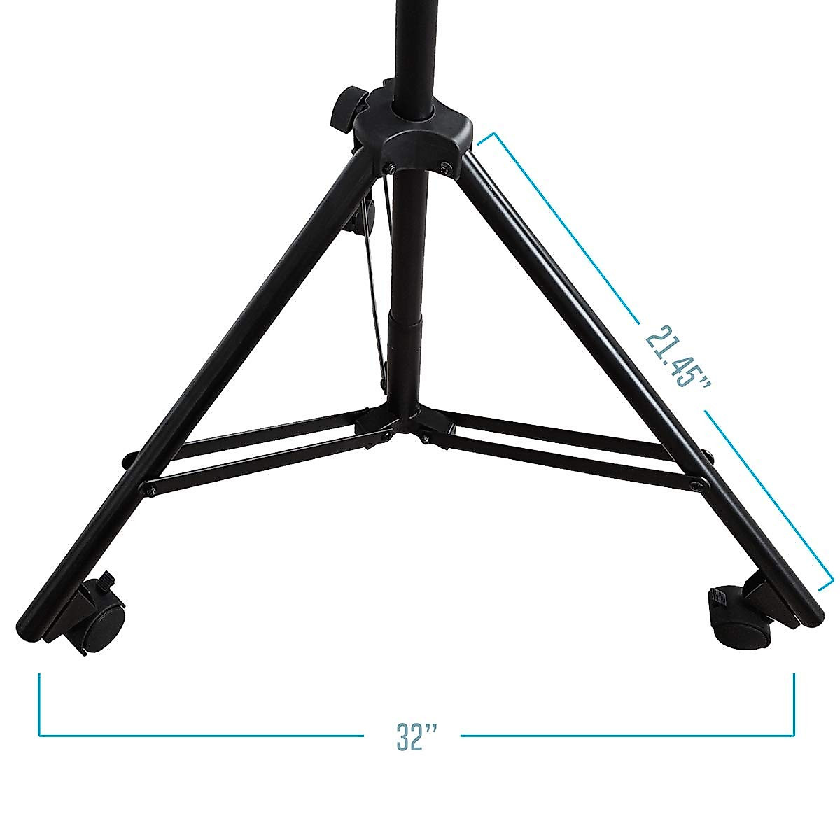 AxcessAbles Heavy Duty Microphone Boom Stand with Weighted Tripod Base | 80-inch Height Overhead Mic Stand | 96 Inch Boom Arm Stand | Shotgun Video Mic Stand | All Metal, No Plastic Parts