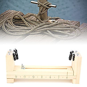 plplaaoo Paracord Bracelet Jig, Adjustable Paracord Jig Woven Wooden Frame, Wristband Maker Paracord Braiding Weaving DIY Craft Tool Kit, Paracord Braiding Weaving Craft Tool