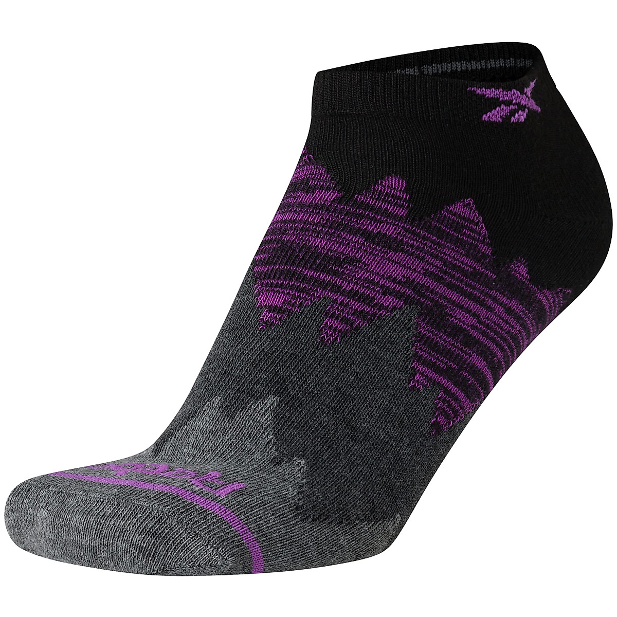 Reebok Women's Athletic Socks - Performance Low Cut Socks (6 Pack), Size 4-10, Black Marl