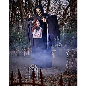 Spirit Halloween 6.6 Ft The Black Heart Animatronic | Decorations | Animated | Moving arm motions | Speaks Chilling Phrases