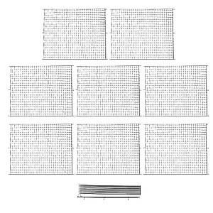 Fetcoi Metal Garden Fence Panels, 7 Panels +Gate, Outdoor Dog Pet Fence Animal Barrier Decorative Garden Fencing Border Fence for Yard Patio, 3.4ft Tall