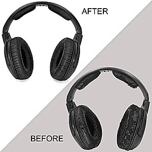 RS160 RS170 Mod Kit Design Pack, Ear Pads - defean Replacement Ear Cushion Earpads and Headband Compatible with Sennheiser RS160 RS170 HDR160 HDR170 Headphones Repair Parts Suit (A Set)
