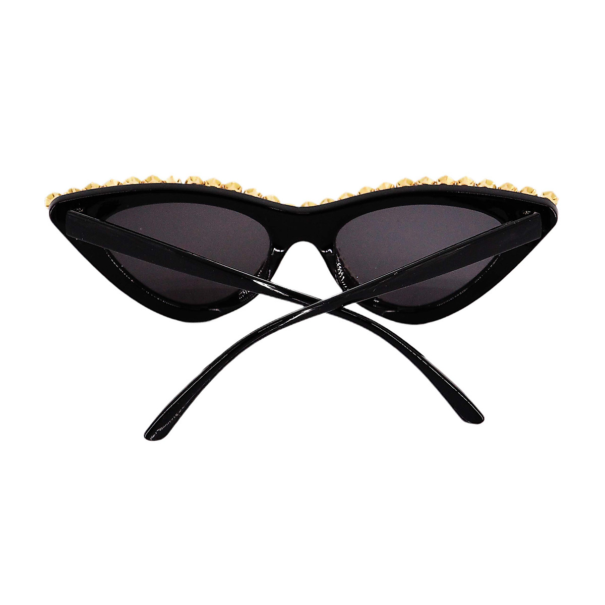 Naimo Sparkling Crystal Cat Eye Sunglasses UV Protection Rhinestone Sunglasses