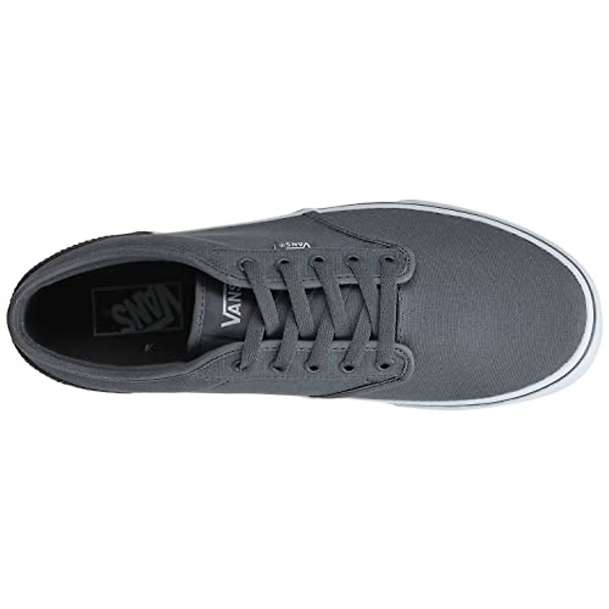 Vans Men's Atwood Sneaker, Canvas Pewter White, 14