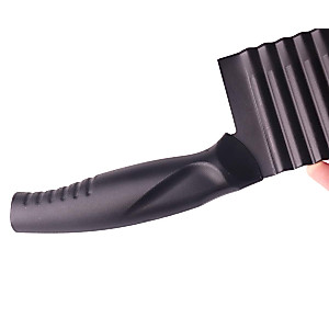 LaLiHa Crinkle Cutter Garnishing Knife for dough, French Fry Potato Cutter Stainless Steel Zig Zag Gadget Waves Chopper Knife for veggies Chip Blade (Corrugated blade,Large size)