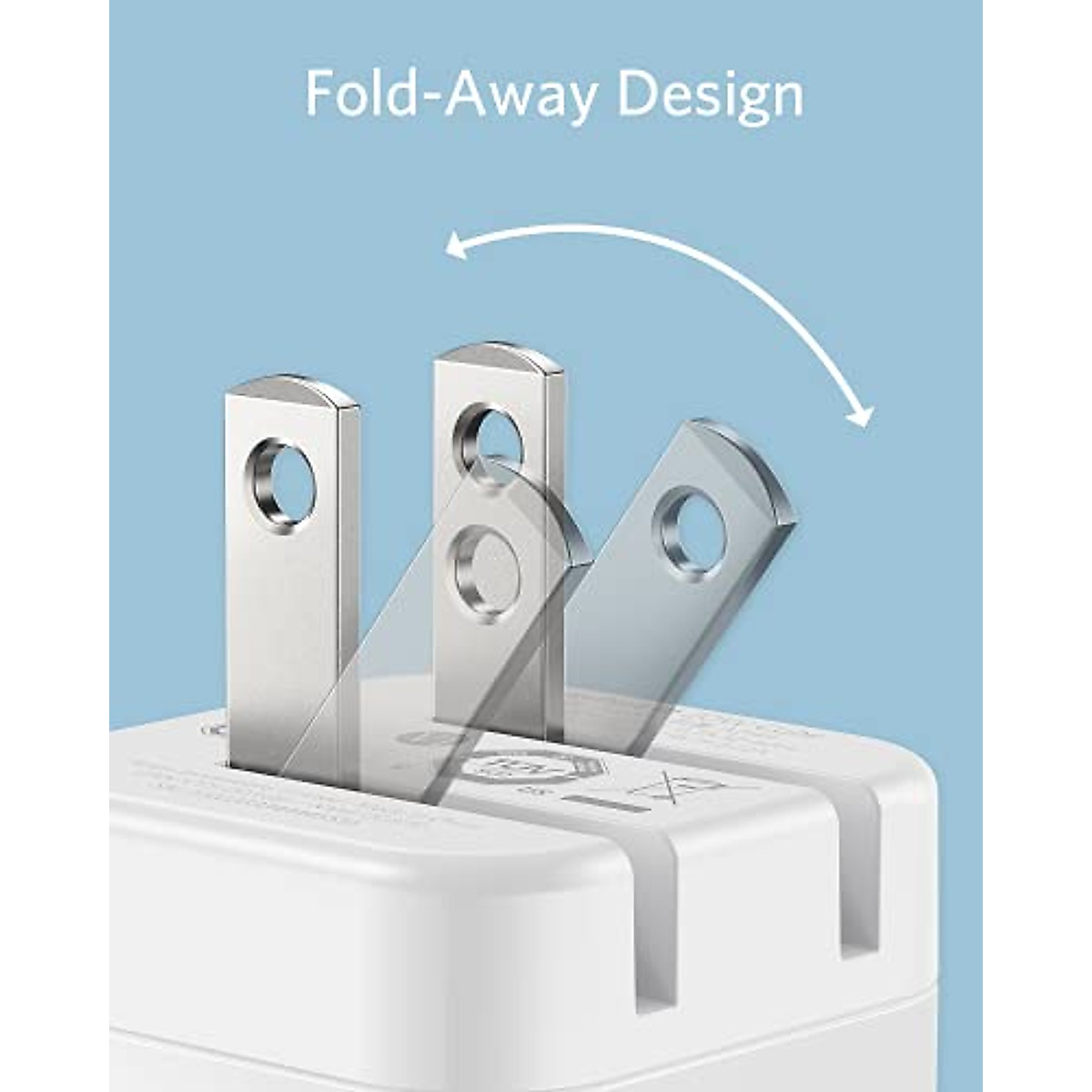 USB C Charger, Anker 20W Fast Charger with Foldable Plug, PowerPort III 20W Cube Charger for iPhone 14/14 Plus/14 Pro/14 Pro Max/13, Galaxy, Pixel 4/3, iPad/iPad Mini, and More (Cable Not Included)