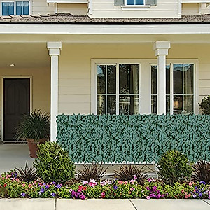Artificial Ivy Privacy Fence Screen Artificial Hedges Fence Vine Leaf Decoration Lattice Panels for Outside Ivy Privacy Screen Fence Panel