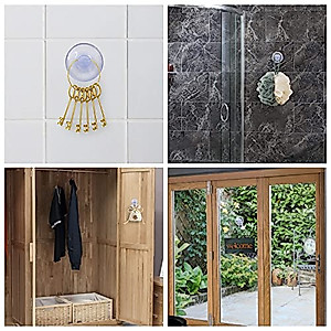 Zorfeter 40 Pcs 0.78 Inch Mini Clear Suction Cups Without Hooks Without Holes, Transparent Plastic Sucker Pads for Festival Decoration Wall Glass Home