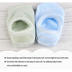 Auranso 10 Pack Toddler Boys Girls Thin No Show Socks Multicolored 3-4T