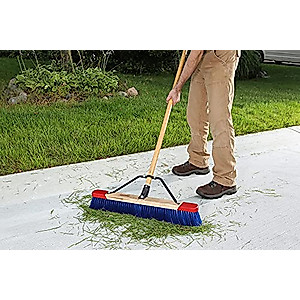 Harper 37518500 Heavy Duty Cleaning Set with Outdoor Push Broom, Floor Squeegee, Debris Pan and Handheld Scrubbing Brush