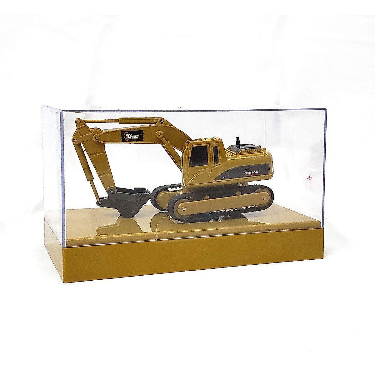 Top Race 4 Channel Mini Remote Control Excavator 1:64 Scale, Mini Construction Toys Series (TR-011)…