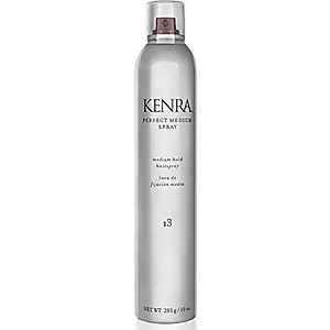Kenra Perfect Medium Spray 13 80% | Provides Styling Control Without Stiffness | Medium Hold | Fast-Drying Formulation | High Shine Finish | All Hair Types | 10 oz