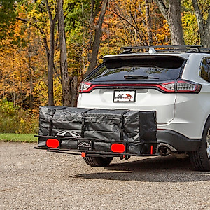 CARGOSMART 60 in. x 24 in. Folding Cargo Tray Carrier with 6 in. High Side Rails for 2 in. Receivers, 500 lb. Capacity