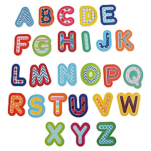 Buddy & Barney Alphabet Bath Stickers, Letter Foam Stickers Bath Toy for Children 3+, Pack of 27 Reusable Stickers, Bathtub, Tub, Shower, Boys, Girls, Kids