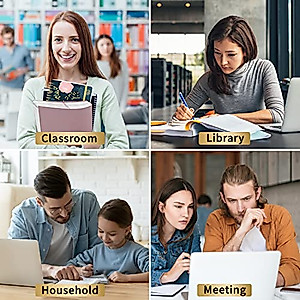 Notebook - 3 Pack A5 Ruled Journal Notebook, 8.3”x 6'', 3 x 160 Pages, Journal for Women, College Ruled Notebook, Spiral Notebook with Thick Paper, Pocket, Round Corner, Notebooks for Office & School