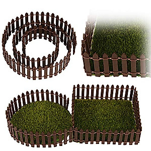 Tonsiki 40 Inch Length Miniature Fairy Garden Ornament Fence