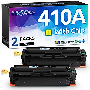 INK E-SALE 2PK Compatible Toner Replacement for HP 410A 410X CF410A Toner Cartridge Black Ink for HP Color Pro MFP M477fnw M477fdw M477fdn M452dn M452dw M452nw M377dw Printer
