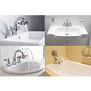 Skywin Eye Wash Kit - Faucet Mounted Emergency Eye Wash Station Sink Attachment -1x Continuous Flow Eyewash Station,3X Common Sink Adapter,2X Inspection Tag,1x Emergency Eye Wash Station Sign