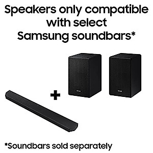 SAMSUNG 9500S Rear Speaker Kit - Wireless Dolby Atmos/DTS: X (SWA-9500S, 2021 Model)