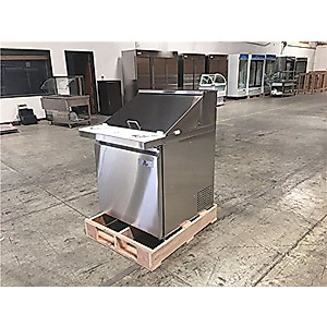 Commercial Refrigerated Sandwich Prep Table 1-door 27" NSF 5.7CF (Stainless Steel, 27.5"L, x 29.5"W, x 42.5"H) SCL-M1