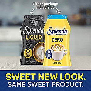 SPLENDA LIQUID Zero Calorie Sweetener drops, 1.68 Ounce Bottle (Pack of 3)