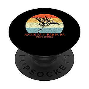 Antigua & Barbuda, West Indies Tribal Manta Ray Vacation PopSockets Swappable PopGrip