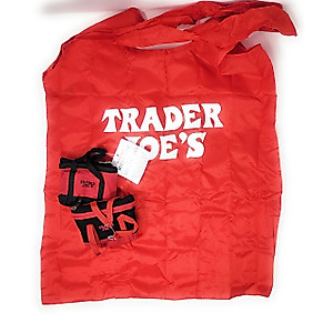 Trader Joes Reusable Grocery Bag and Micro Tote, 2 Bags in One, Washable Shopping, Small, Mighty, Compact and Convenient