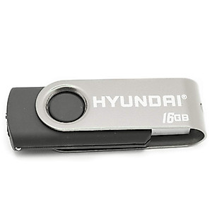 Hyundai 16GB USB 2.0 Flash Drive - Max. Read Transfer Rate 10MB/S and Max. Write Transfer Rate 3MB/S [Silver] Components U2B/16GS