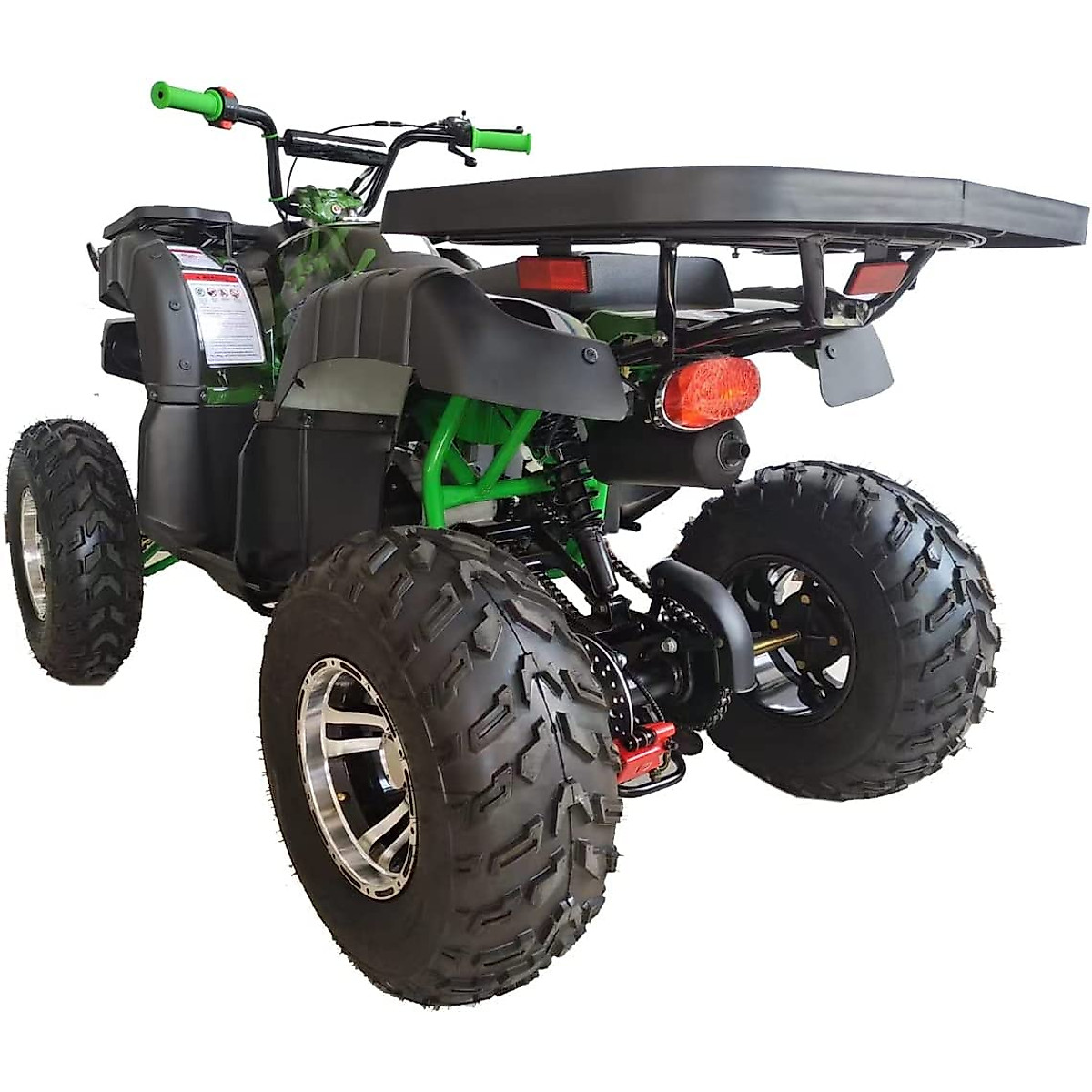 HHH 200cc Adult ATV with Automatic Transmission w/Reverse, Big 23"/22" Aluminium Rim Wheels! - Green Camo