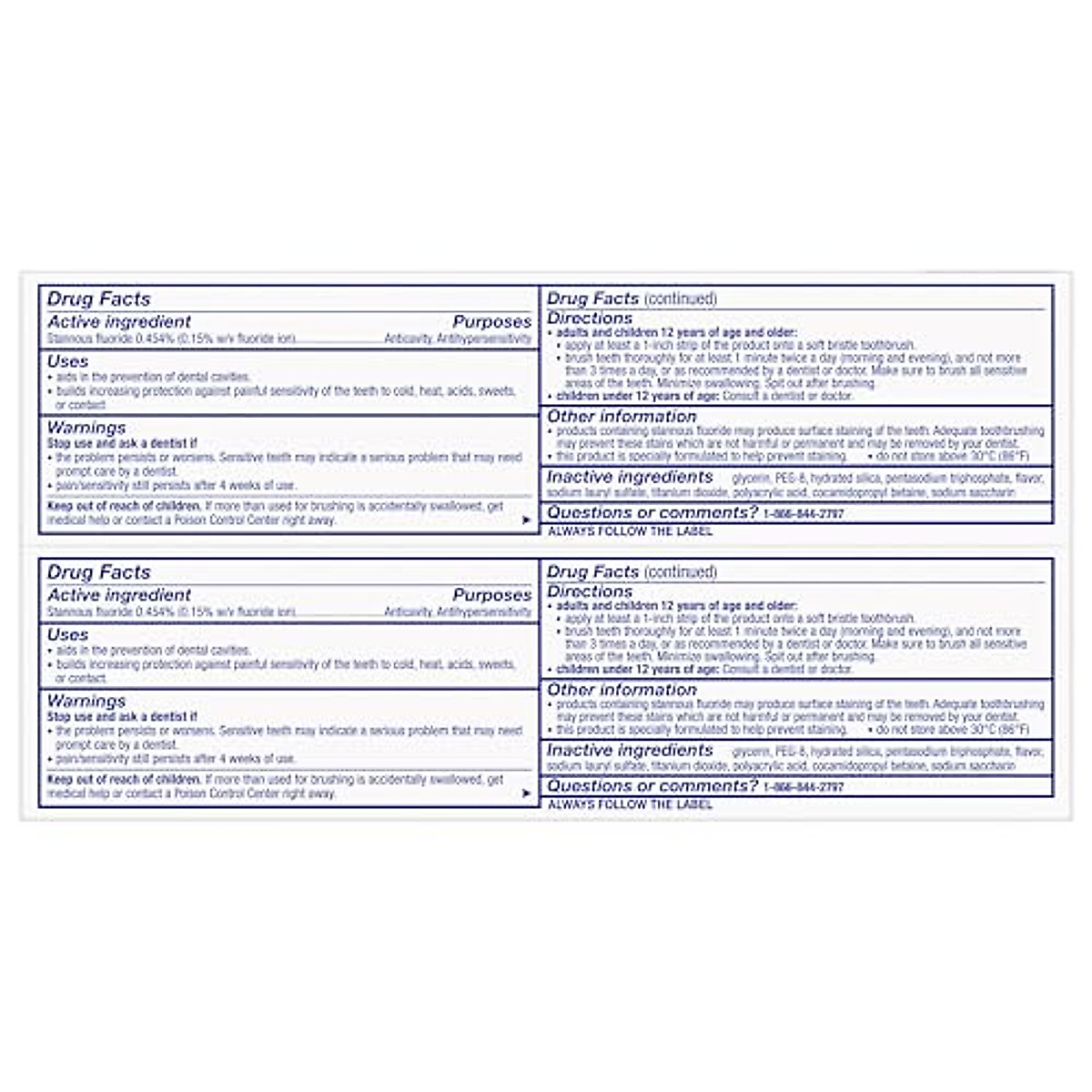 Sensodyne Complete Protection Sensitive Toothpaste For Gingivitis, Sensitive Teeth Treatment, Extra Fresh - 3.4 Ounces (Pack of 2)