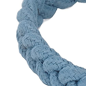 Magnetic Curtain Tiebacks, Boho Curtain Tie Backs Decorative Tie Backs with Durable Wooden Buckle Curtain Holdbacks Holder for Window Draperies(Blue)