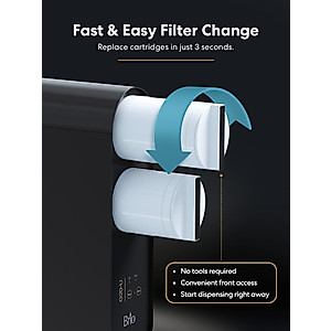 Brio Reverse Osmosis Water Filtration System, 700 GPD, 2:1 Pure to Drain, Tank-Less, Under Sink Faucet Mount