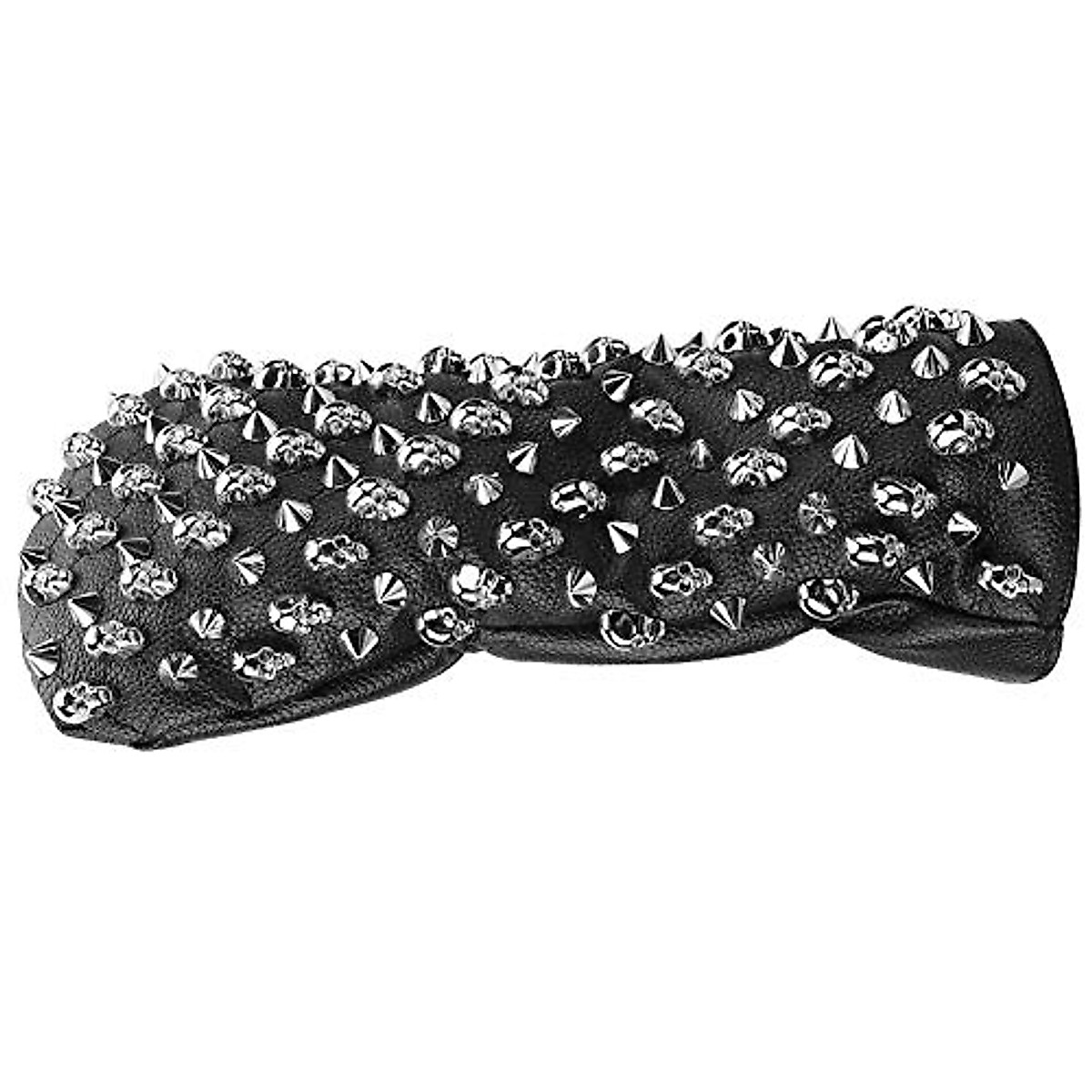 Black Skull Rivet Covers,Waterproof PU Wood Protective Cover Accessory(L)