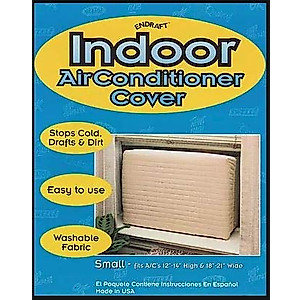 Indoor Air Conditioner Cover (Beige) (Small - 12 -14H x 18 -21W x 2D)