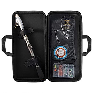 PLUSINNO Telescopic Fishing Rod and Reel Combo, 102Pcs Fishing Lures Baits Tackle