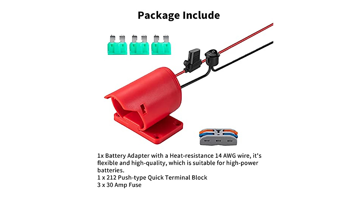 Milwaukee M12 Power Wheels Adapter w/ Fuse & Switch | DIY