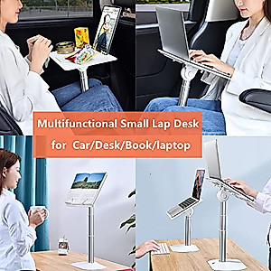 SOARCHICK Laptop Stand for Lap Portable Lap Desk for Kids Adults Height Angle Adjustable Ergonomics Computer Stand Book Holder Laptop Riser Mount Small Lap Tray Table for Bed Car Floor Sofa Couch Seat