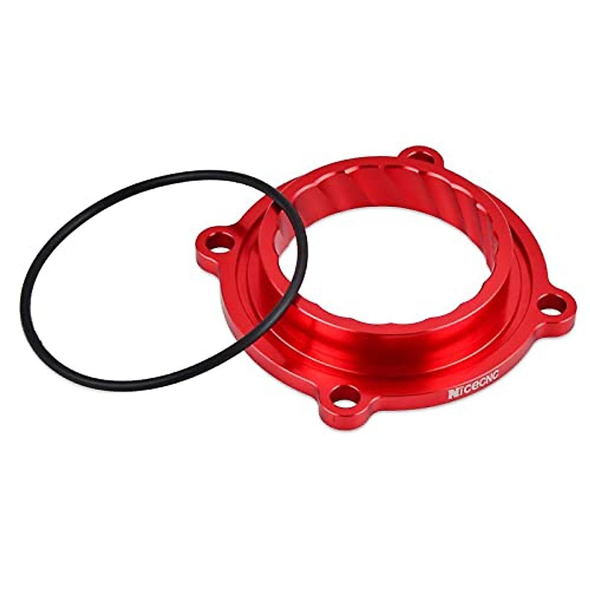 NICECNC Red Throttle Body Spacer Compatible with Dodge Charger Challenger Durango Grand Caravan Journey 3.6L V6 2011-2015,See Fitments