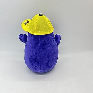 SunteeLong Grimace Shake Yellow Hat, 7.8 inch Grimace in Yellow Hat Plush Toys, Grimace Soft Stuffed Animal Plushie Figure for Kids and Fans (2pcs)