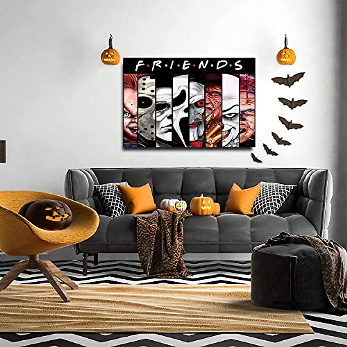 Halloween Diamond Art Painting Kits for Adults - Halloween Round Full Drill Diamond Dots Paintings, DIY 5D Paint with Diamonds Pictures Gem Art Painting Kits DIY Adult Crafts