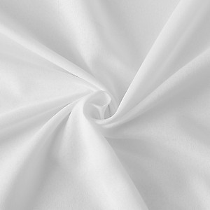 No. 918 Reman 2-pack Twist Tab Linen Texture Semi-Sheer Tab Top Curtain Panel Pair, 40" x 84", White