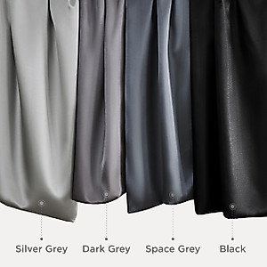 Bedsure Satin Pillowcase for Hair and Skin Queen - Silver Grey Silk Pillowcase 2 Pack 20x30 inches - Satin Pillow Cases Set of 2 with Envelope Closure, Gifts for Women Men