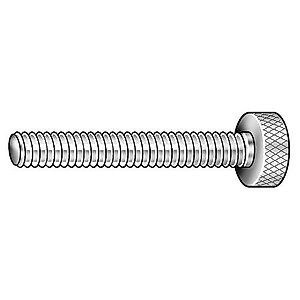 Thumb Screw, Knurled, 10-32x2 in, PK2