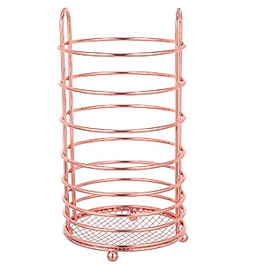 Hemoton Kitchen utensil crock Utensil Bucket Stainless Steel Utensil Cutlery Holder Utensil Storage Organizer Kitchen Countertop for Dinner spatula holder Table cooking utensil holder