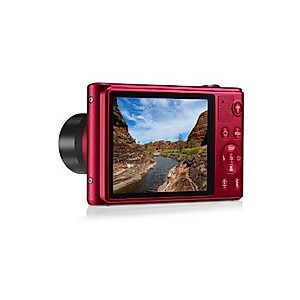 Samsung WB30F 16.2MP Smart WiFi Digital Camera with 10x Optical Zoom and 3.0" LCD Screen (Red) (OLD MODEL)