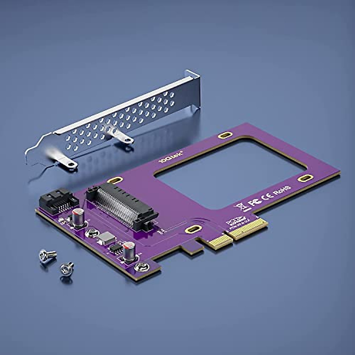 PCIe 3.0 to U.2 SFF-8639 Adapter, X4, for 2.5’’ U.2 NVMe SSD or 2.5" SATA SSD