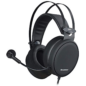 NUBWO Gaming headsets PS4 N7 Stereo Xbox one Headset Wired PC Gaming Headphones with Noise Canceling Mic , Over Ear Gaming Headphones for PC/MAC/PS4/Xbox one (Renewed)
