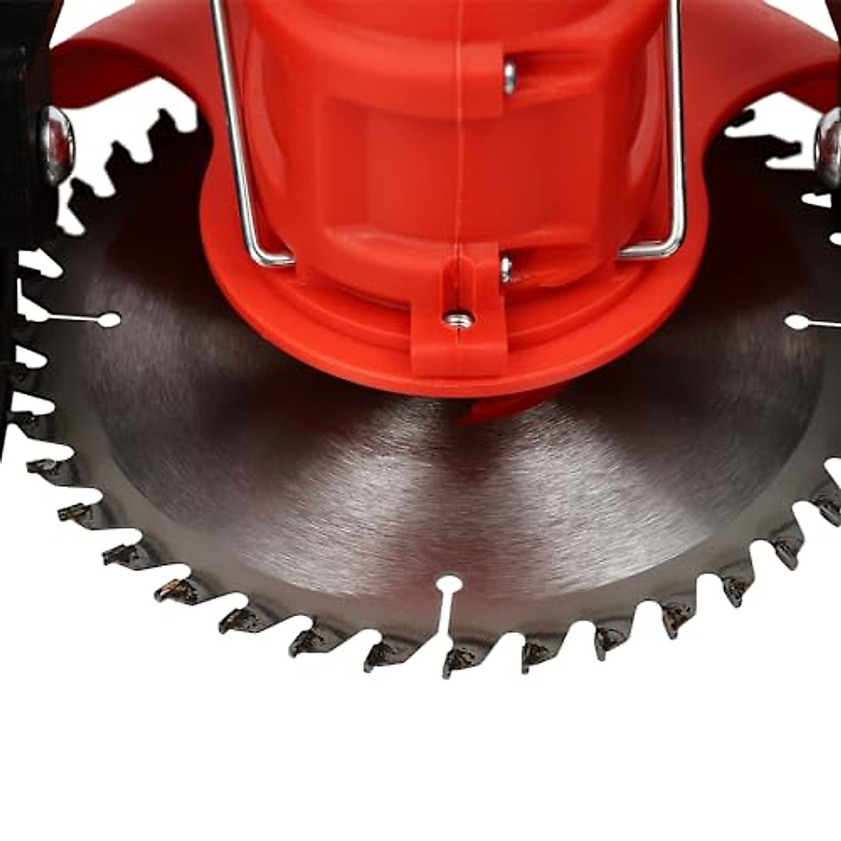 Cordless Grass Trimmer Edger String Trimmers Weed Eater Battery Powered Weed Wacker Mini Mower with 1 Battery Charger Included for Lawn Care Yard Work (ABS, Alloy, Stainless Steel, Red)