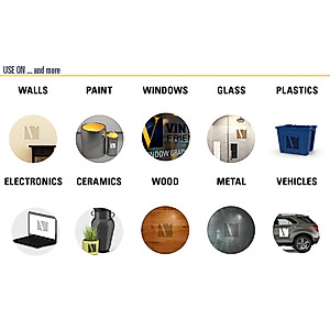 Recycle and Trash Logo Stickers 8 Pack - 2.5in Circle - for Metal or Plastic Garbage cans, and Bins - Indoor & Outdoor - Laminated and UV Protected Premium Decal (Black, XSmall)