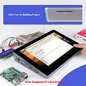 SunFounder RasPad 3.0 - an All-in-One Tablet for Raspberry Pi 4B with 10.1" Touchscreen and Built-in Battery for IoT, Programming, Gaming, 3D Printing Projects